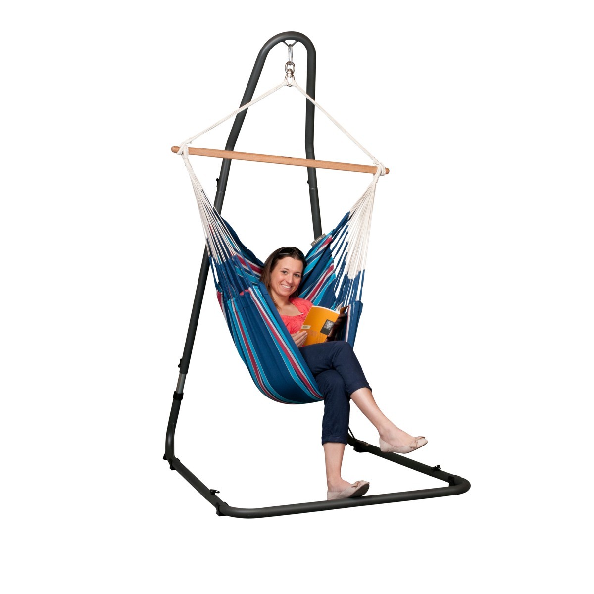 Chaise-Hamac Basic CURRAMBERA blueberry + Support pour Chaise-Hamac