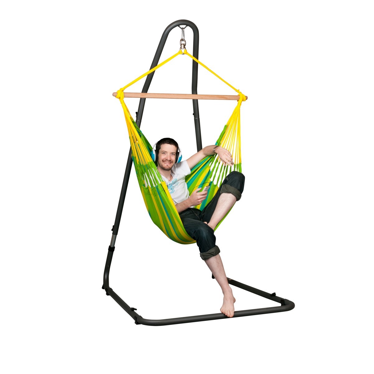 Chaise-Hamac Basic SONRISA lime + Support pour Chaise-Hamac
